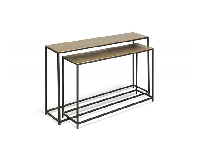 Set De 2 Console Tulsa 3919 Métal-2